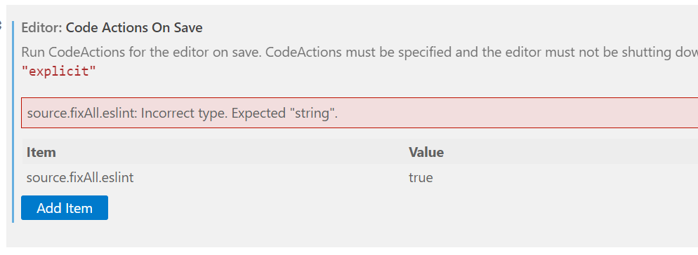 Changing the setting from boolean to string should be shown as a deprecation and not as an error ...