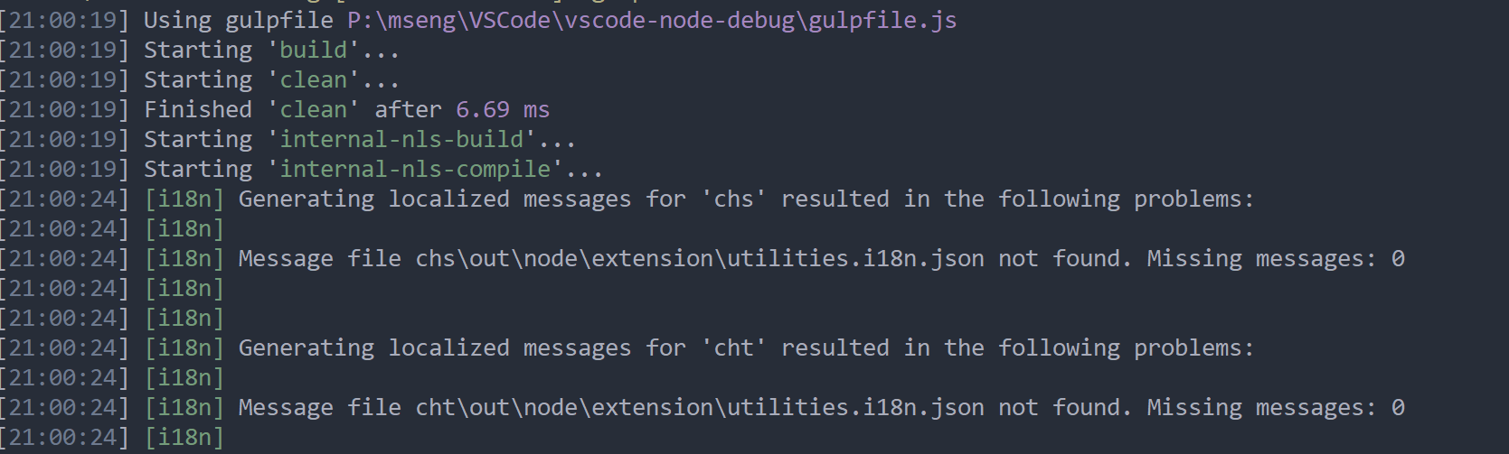 Show locale when warning on missing translations · Issue #10 · microsoft/vscode-nls-dev · GitHub