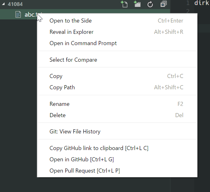 Context menu actions don't change if auto save is disabled · Issue #42458 · microsoft/vscode ...