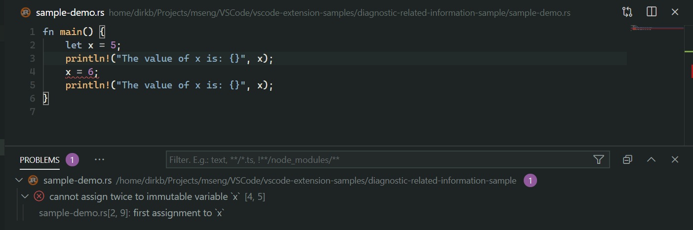 Update problems (diagnostics) on file modification · Issue #90890 ...