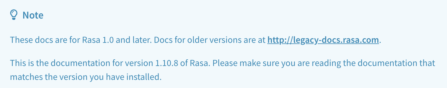 New docs: legacy docs deployment + links · Issue #6339 · RasaHQ/rasa · GitHub