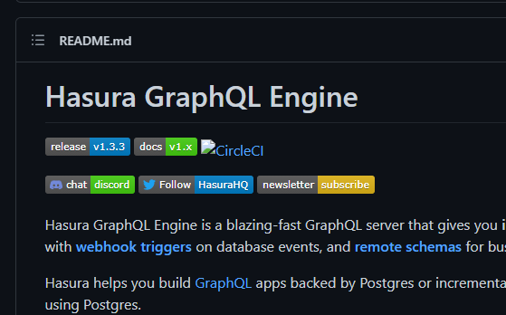Circle CI icon on Readme not showing on github · Issue #7085 · hasura/graphql-engine · GitHub