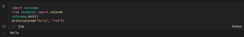 Use colorama/termcolor in vscode-jupyter notebook · Issue #12323 ...