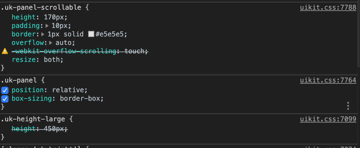 uk-panel-scrollable not working well with uk-height-* classes · Issue #3851 · uikit/uikit · GitHub