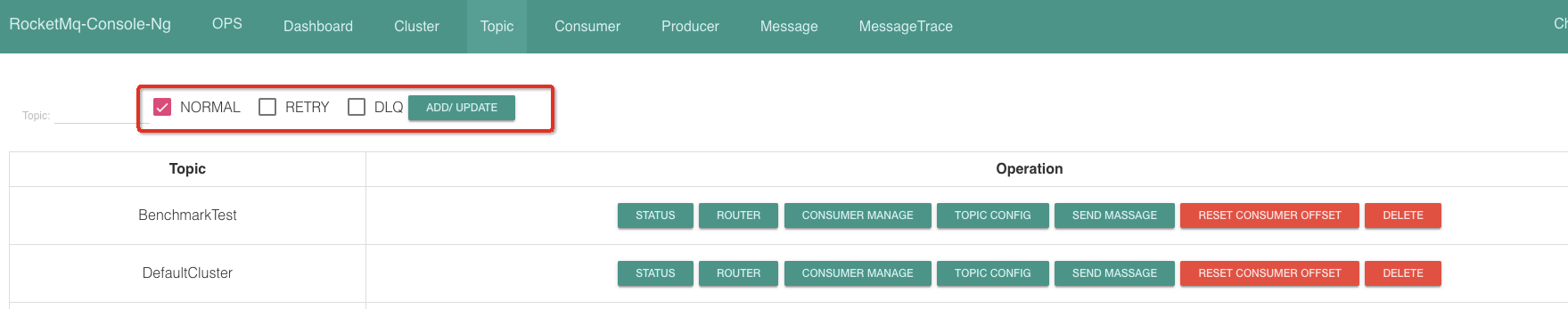 Rmq Console Separate System Topics From Normal Topic List · Issue 271 · Apacherocketmq