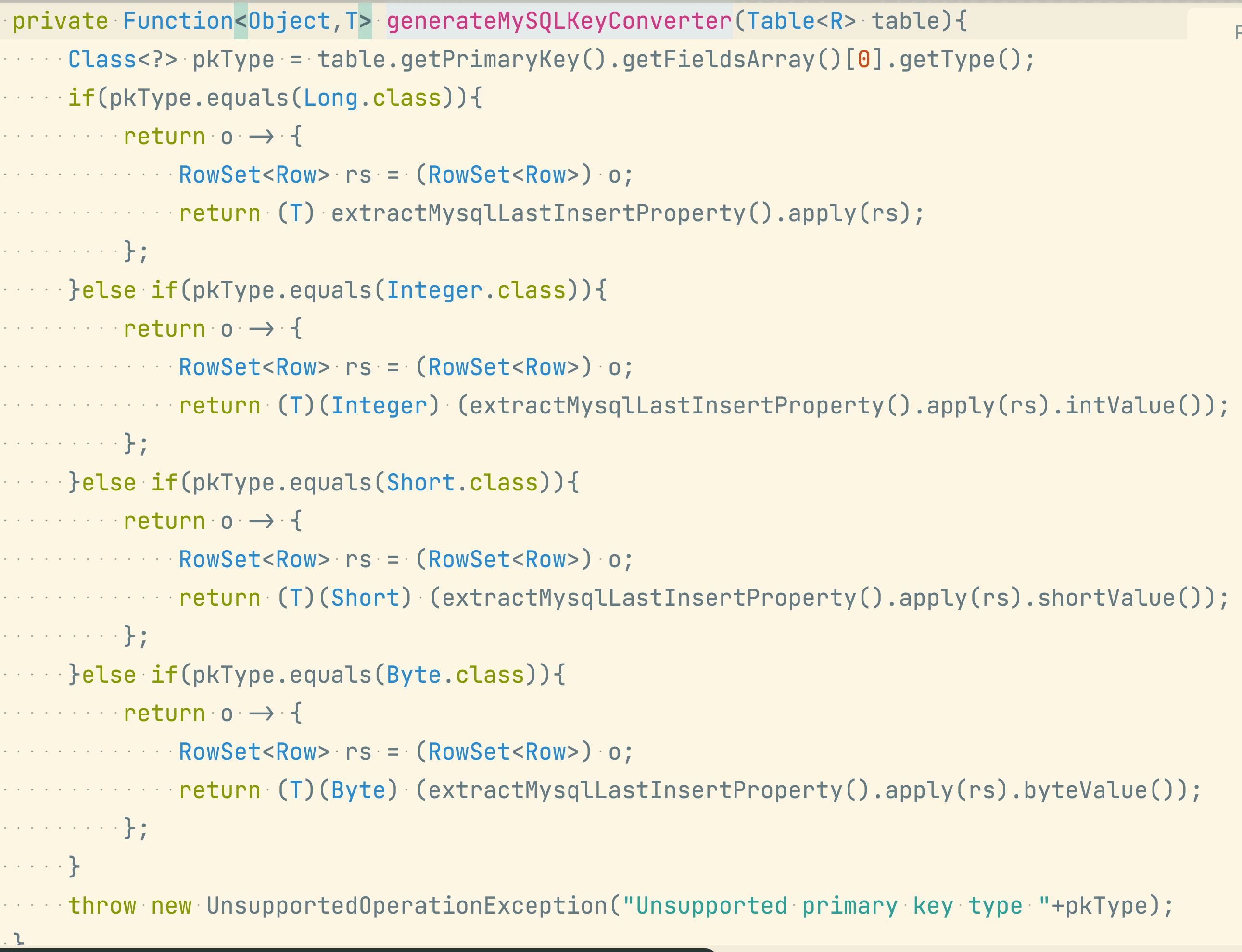 Unsupported primary key type class java.lang.String for mysql · Issue #203 · jklingsporn/vertx ...