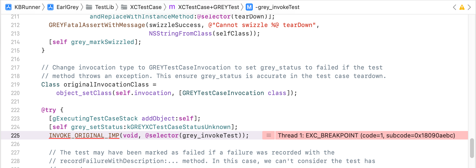Thread 1: EXC_BREAKPOINT in iPhone 12mini, iOS 15.0 · Issue #1665 · google/EarlGrey · GitHub
