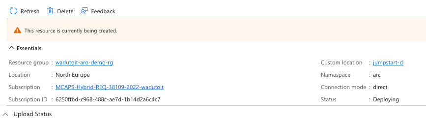 SQL Managed Instance ARM Template on Azure Red Hat Openshift, AMA-logs pods failing, Data ...
