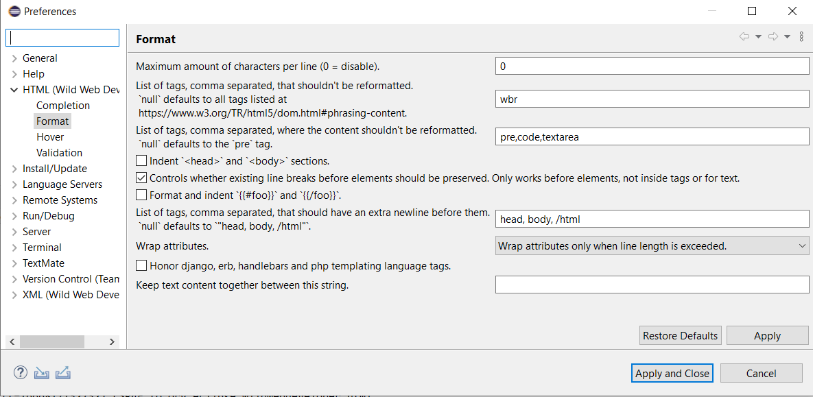Unable to format SCSS and HTML files · Issue #517 · eclipse-wildwebdeveloper/wildwebdeveloper ...