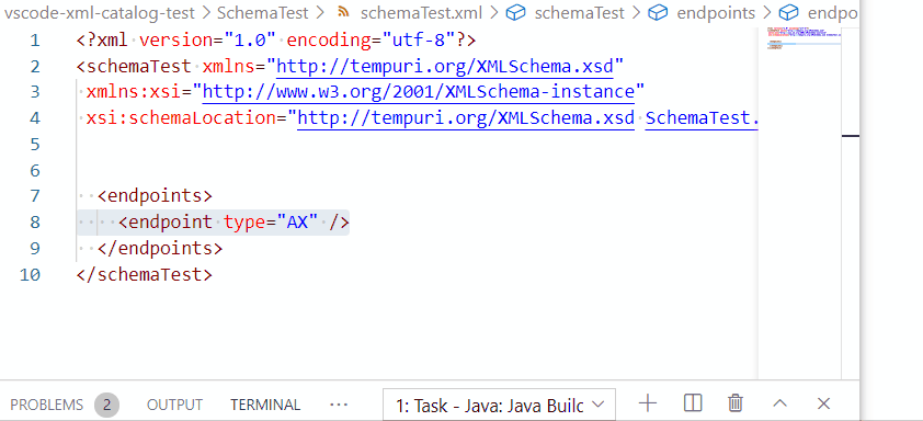Apply completion breaks XML when attribute must be generated · Issue ...