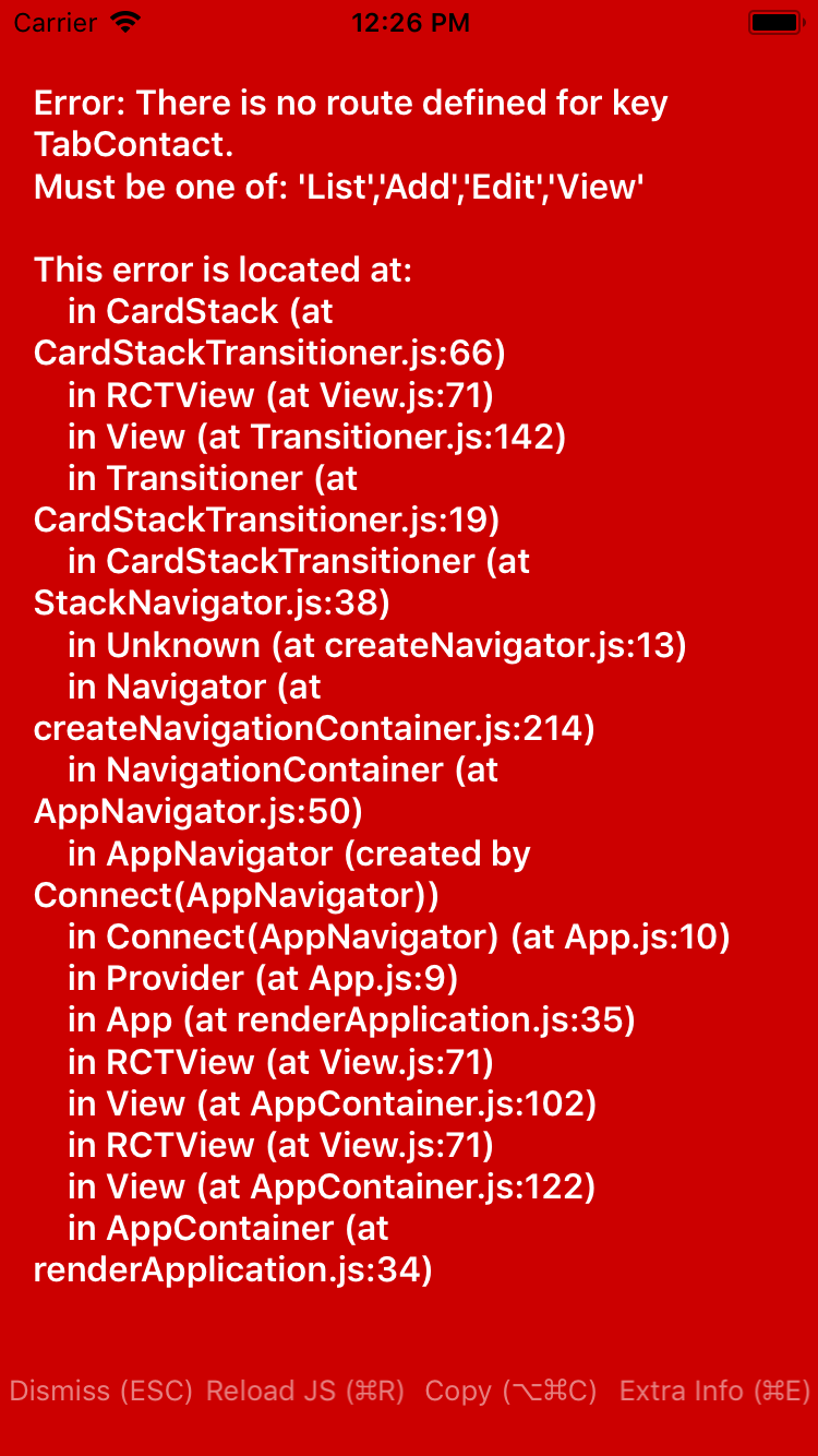 Tabnavigator Does Not Work As Expected When Placed Inside A Drawernavigator · Issue 3499
