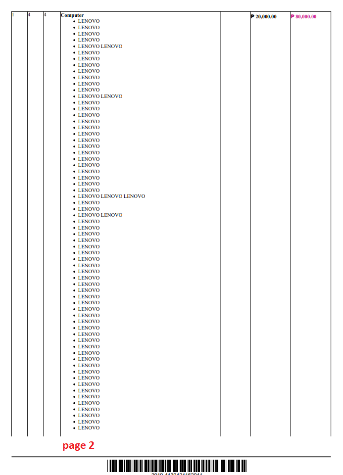 Long Text In Td Cause Blank Page In Dompdf · Issue 575 · Barryvdh Laravel Dompdf · Github