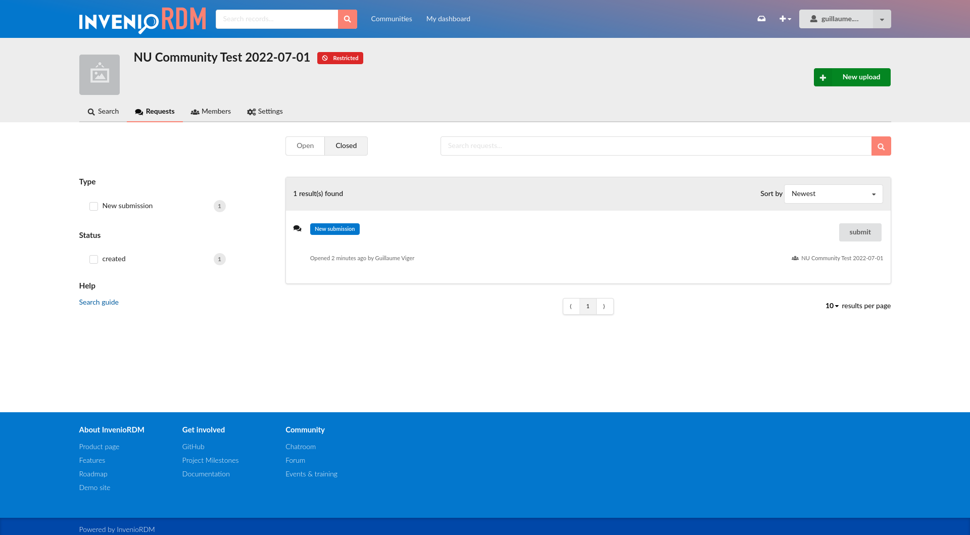 Public record option not really disabled for restricted community · Issue #1862 ...