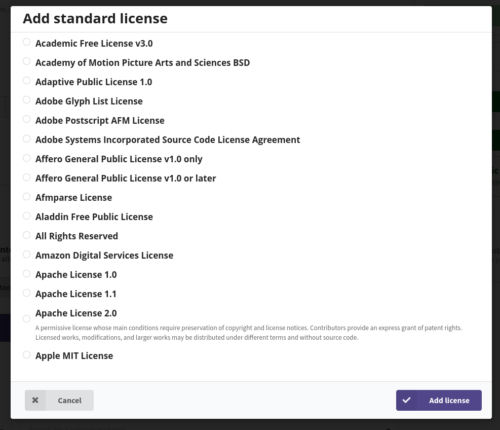Deposit form: License selector should display total number of licenses · Issue #1375 ...