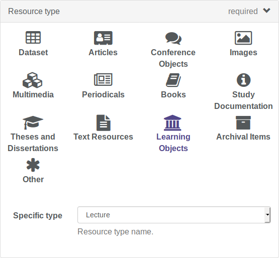 Add more space or use selection highlight for resource types · Issue ...