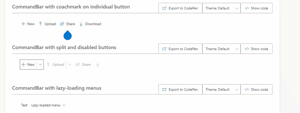 Disabled CommandBar buttons are accessible throught focus. · Issue #20928 · microsoft/fluentui ...