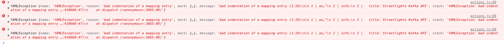 SwaggerEditor@next: Red error stream in browser console while editing · Issue #3217 · swagger ...