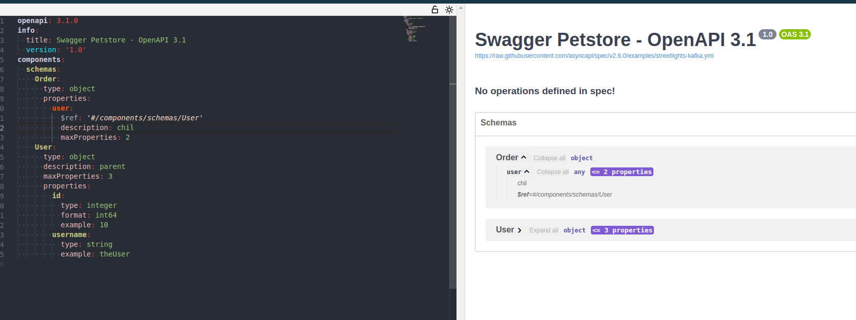 Openapi 310 Support Inconsistent Dereferencing When Editing In Swaggereditor5 · Issue 8687 0835