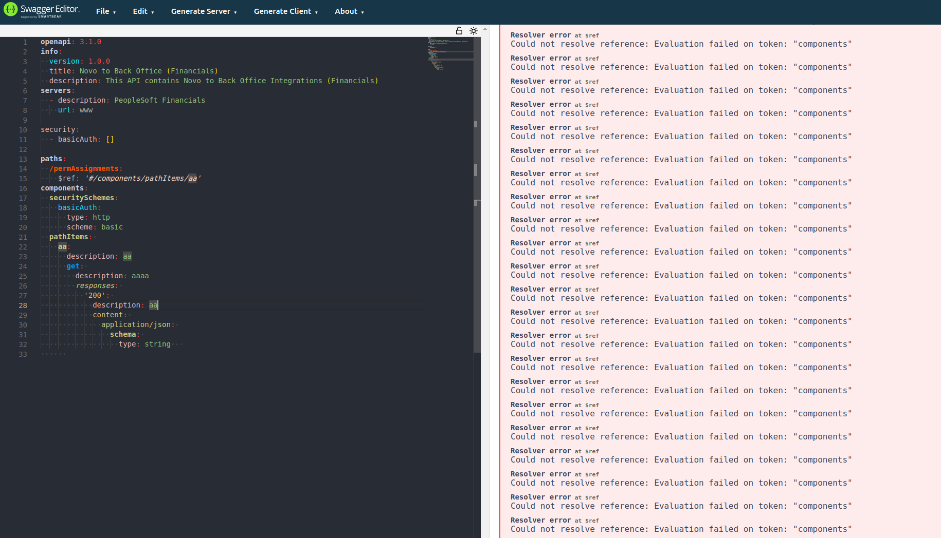 Swaggereditor Next No Clearing Of Errors Displayed In Preview Pane · Issue 4350 · Swagger Api