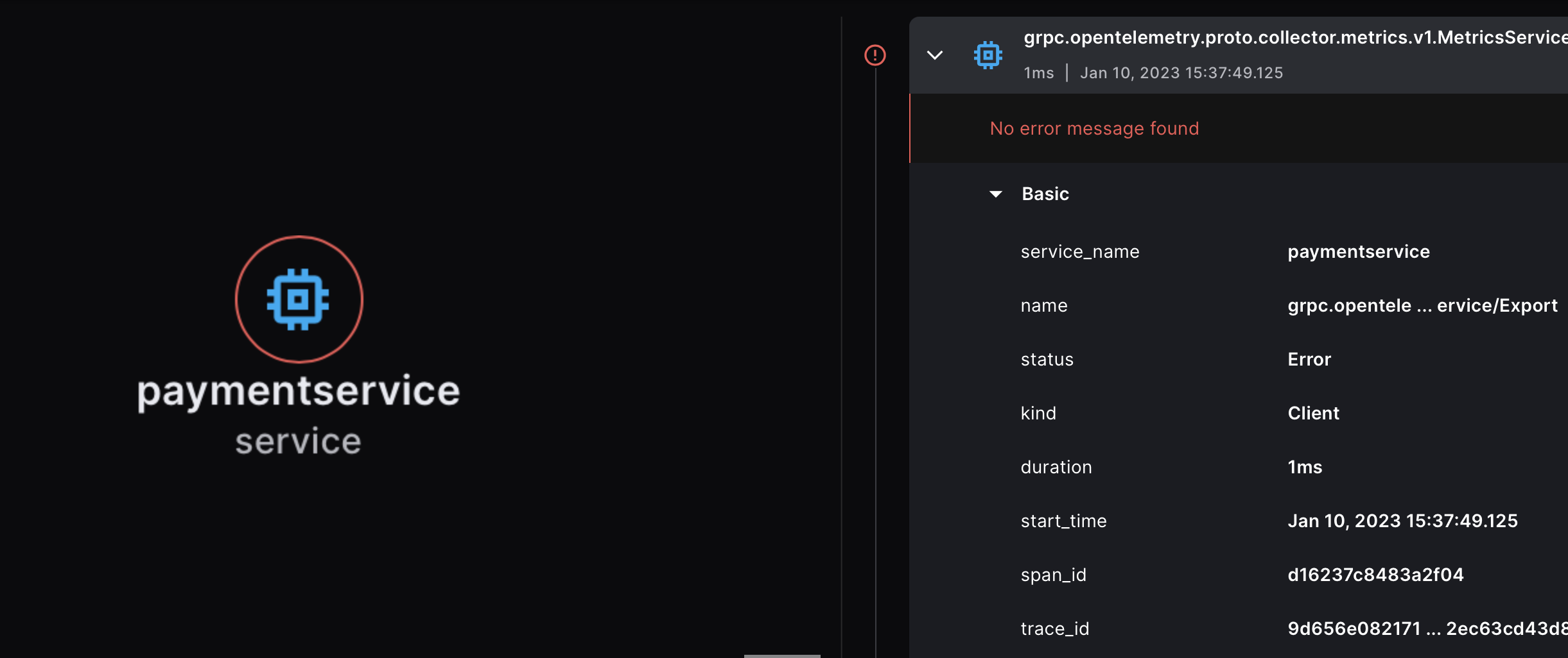🐞 Trace View / gRPC errors are not propagated to the Span Error Message attribute · Issue #1021 ...