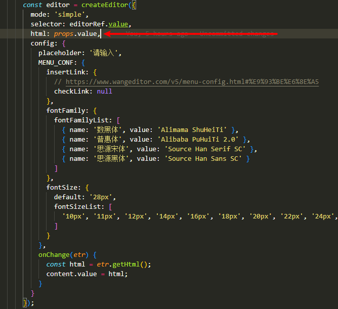 设置自定义字体后，getHTML返回值无法正常回显（v5） · Issue #4852 · wangeditor-team/wangEditor · GitHub