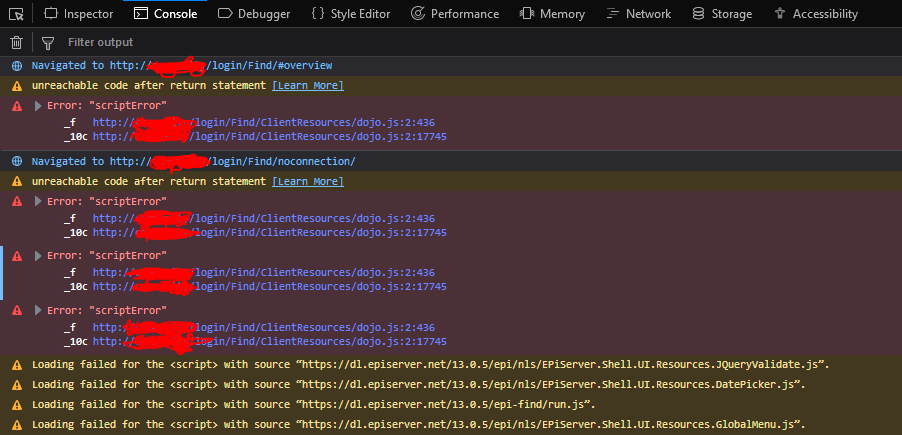 Episerver Find Page - site is not usable · Issue #20534 · webcompat/web-bugs · GitHub