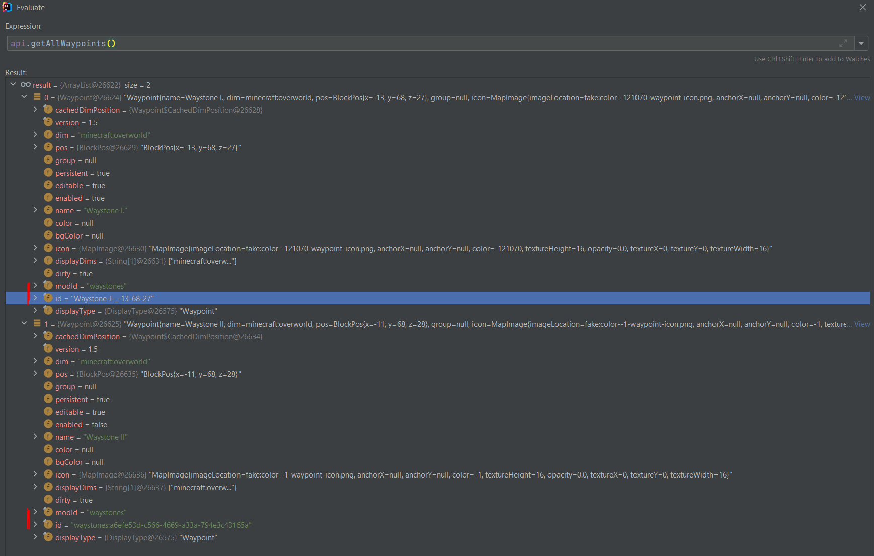 [1.18.2] getWaypoints(modId) and getWaypoint(modId, id) API issues · Issue #409 · TeamJM ...