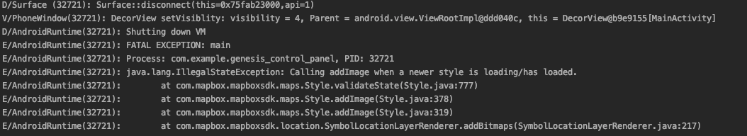 Crashing app when mapStyleURL set for MapBoxNavigation · Issue #87 · eopeter/flutter_mapbox ...