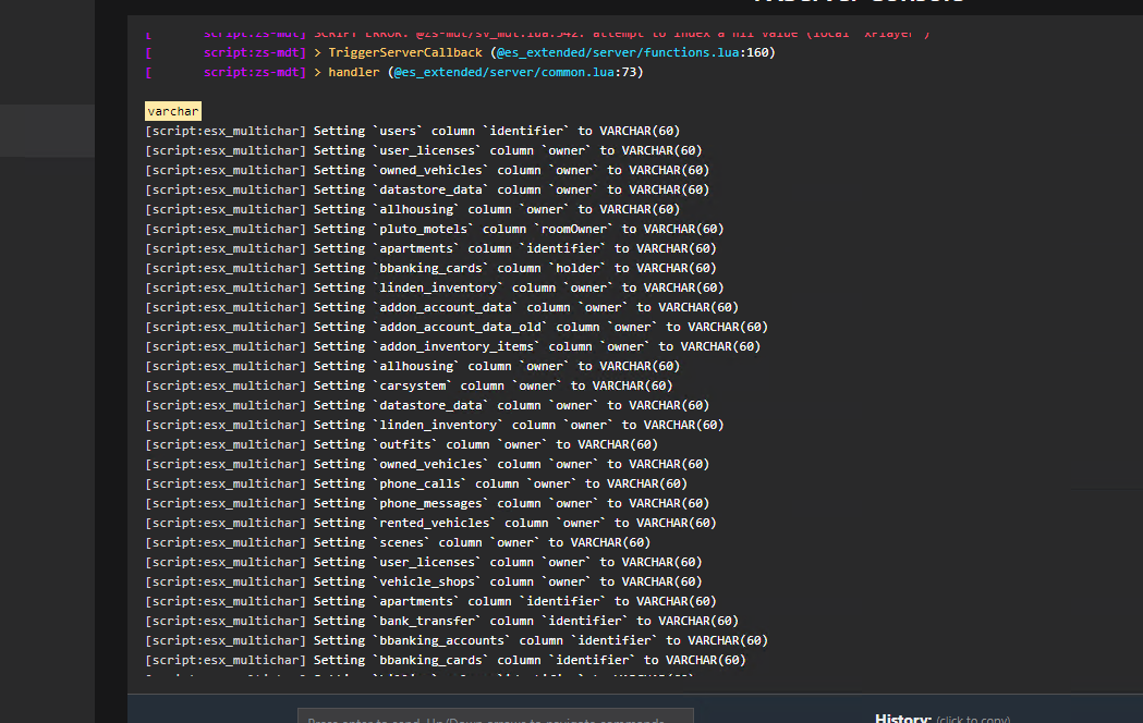 black screen with spinning wheel. · Issue #4 · thelindat/esx_multicharacter · GitHub