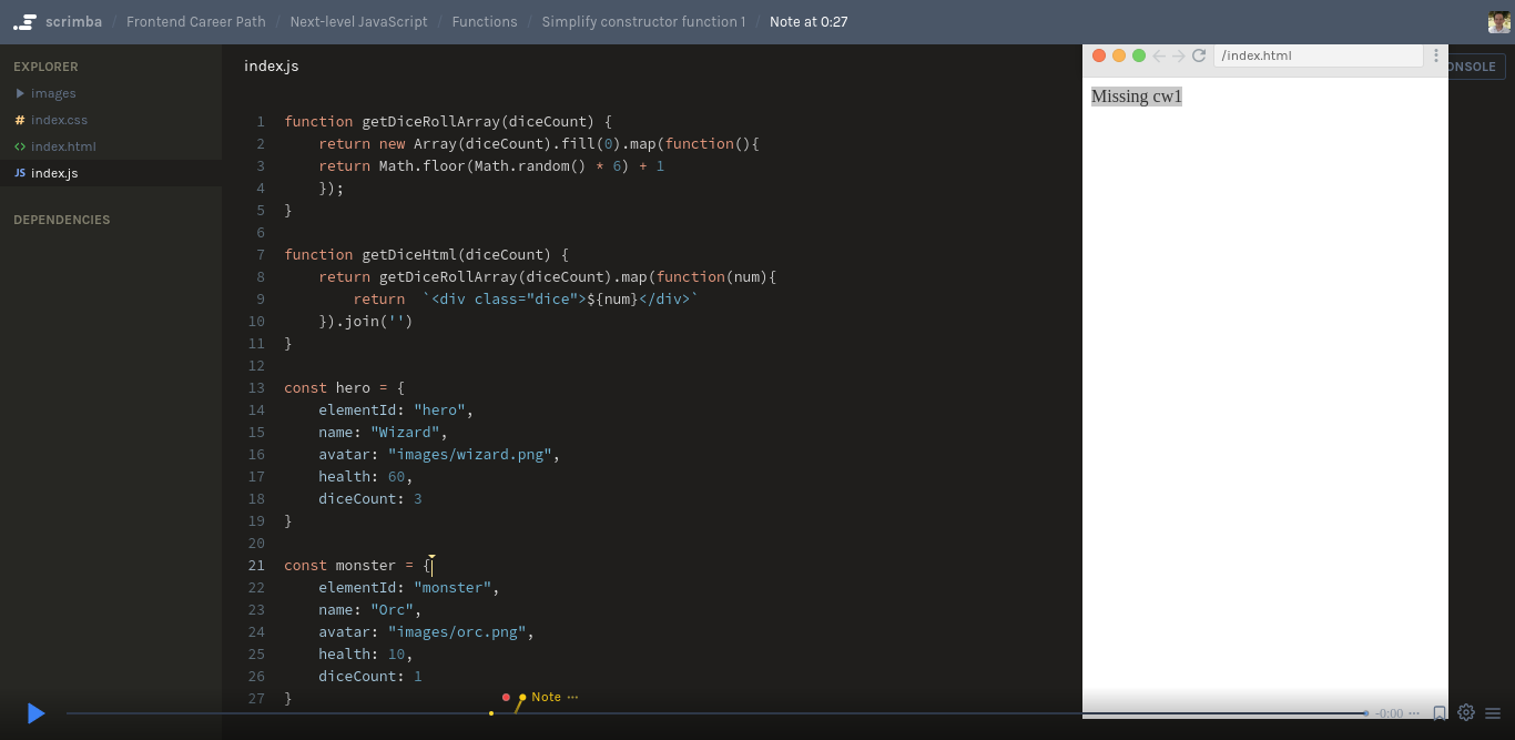 While executing the code an error is shown · Issue #551 · scrimba ...
