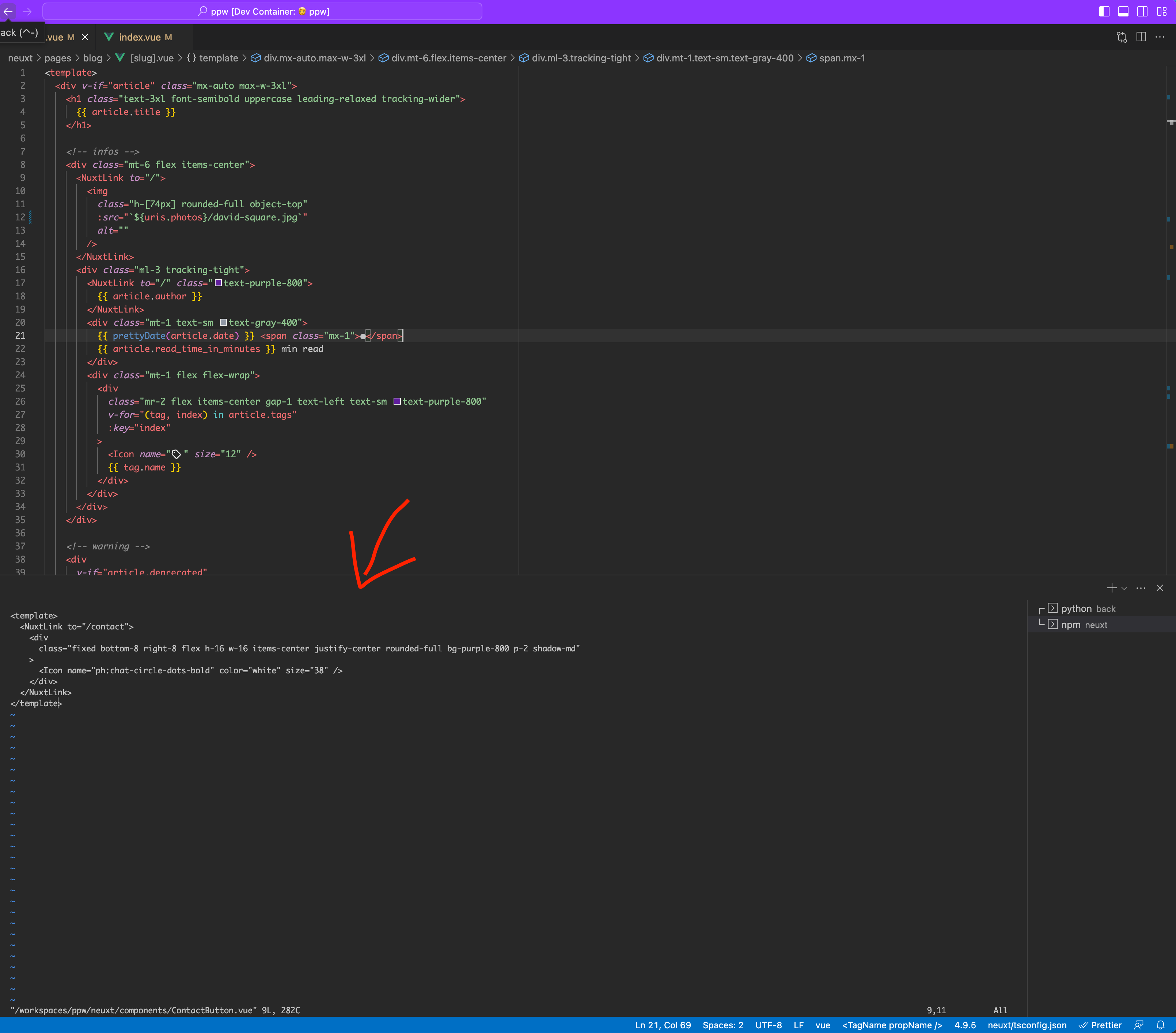 File is open in vi terminal instead of VS Code · Issue #156 · nuxt/devtools · GitHub