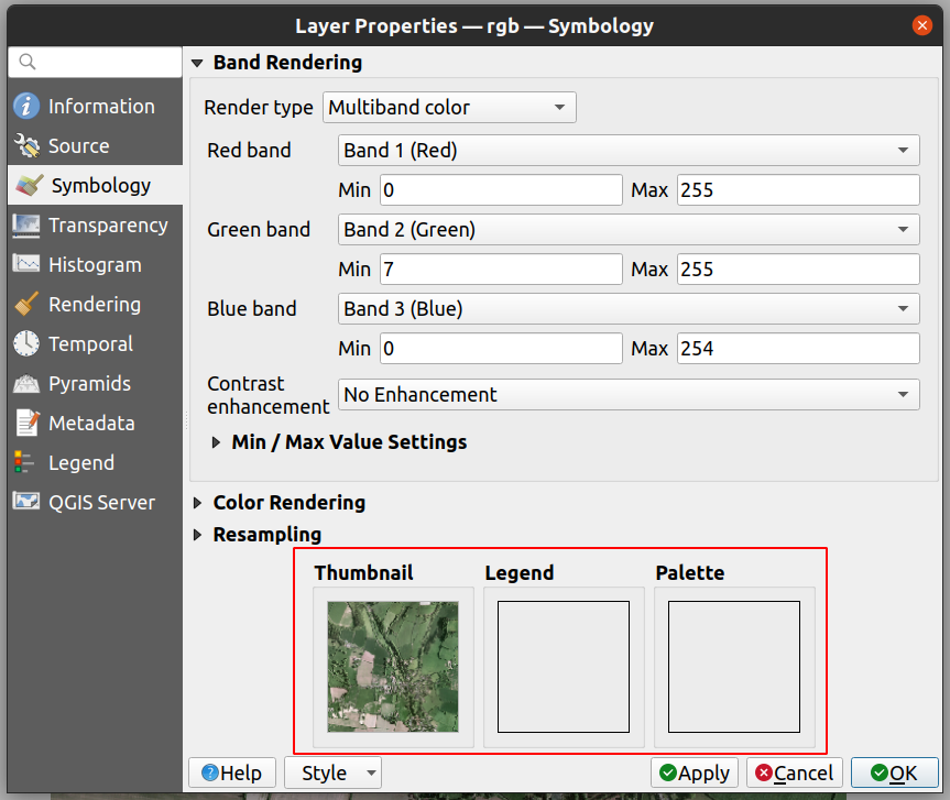 Remove layer/legend/palette preview from raster layer properties (Request in QGIS) · Issue #6324 ...