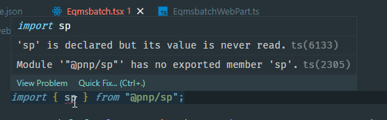 'Module "@pnp/sp" has no exported member 'sp' · Issue #2098 · pnp/pnpjs · GitHub