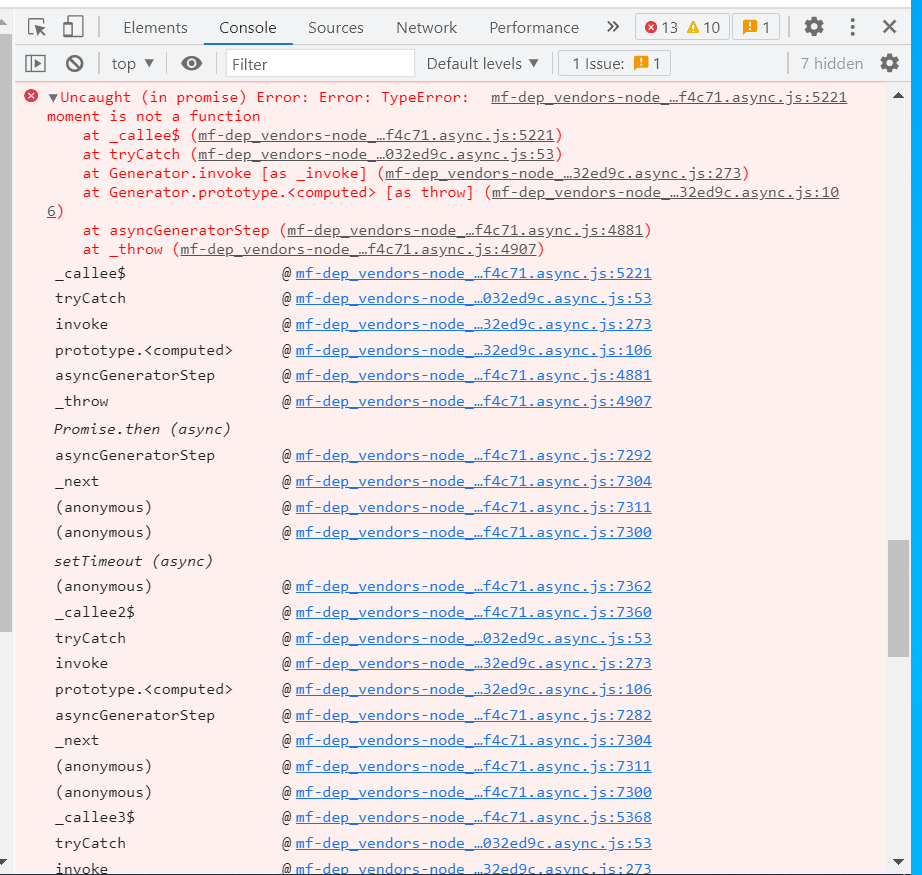 [Bug] MFSU模式下通过import * as moment from 'moment'方式引入moment报moment is not a function错误 · Issue ...