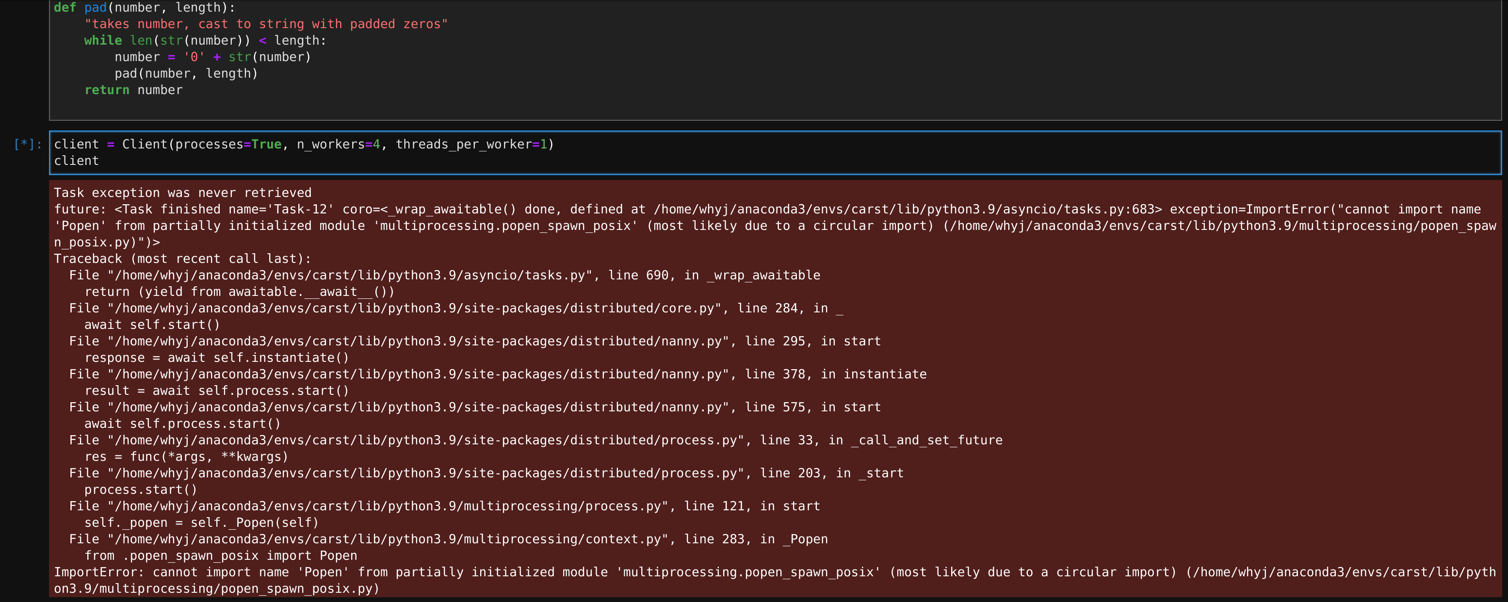 Something went wrong when calling dask Client · Issue #22 · geostacks ...