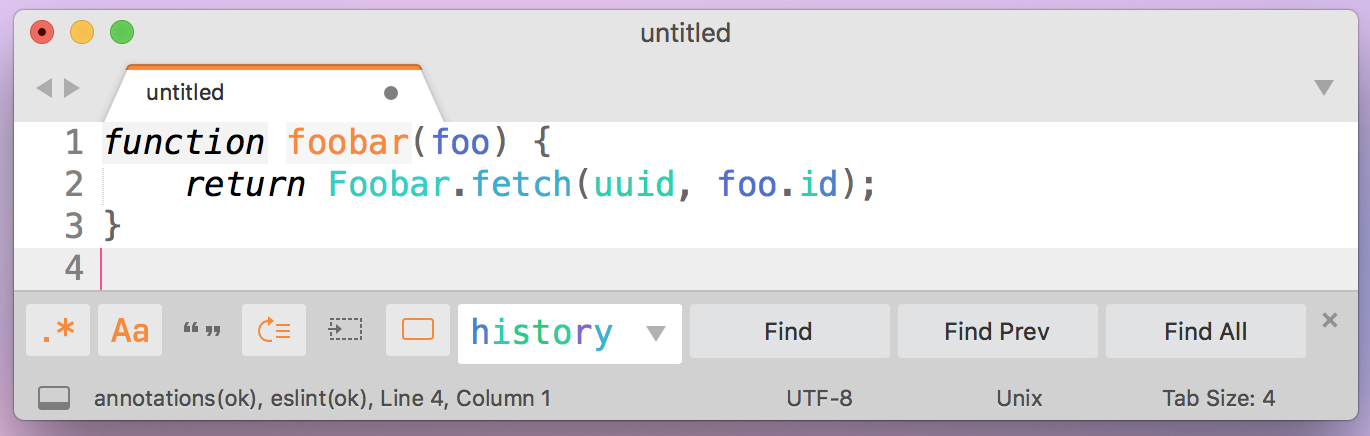 [JavaScript] Some identifiers are being scoped as separate tokens ...