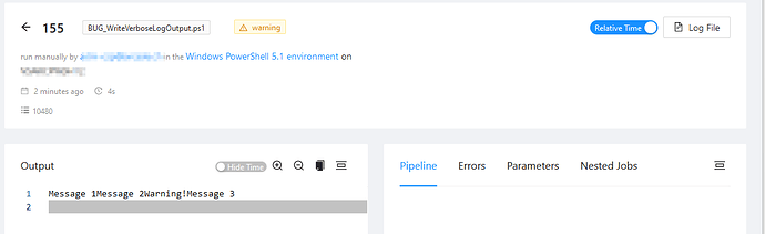 Automation Scripts: Stream Output in one line · Issue #1660 · ironmansoftware/powershell ...