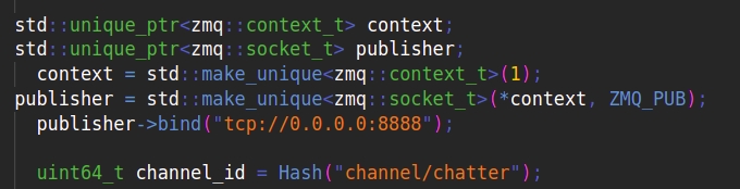 subscriber and publisher show different situation with differet created way when they receive ...