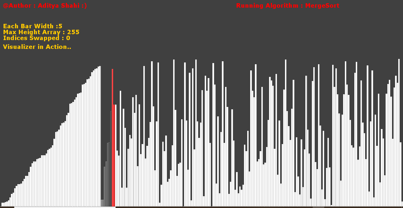 GitHub - adi1505355/SortingAlgorithmVisualizer: A a Java application ...