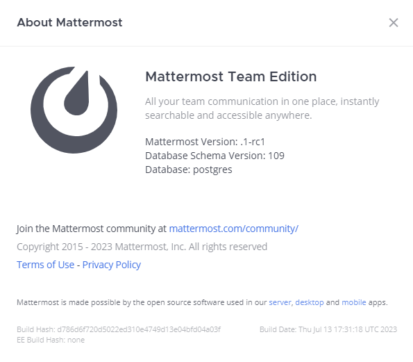 [Bug] V8.0.0 About mattermost dialog shows "ci" as current version · Issue #24034 · mattermost ...
