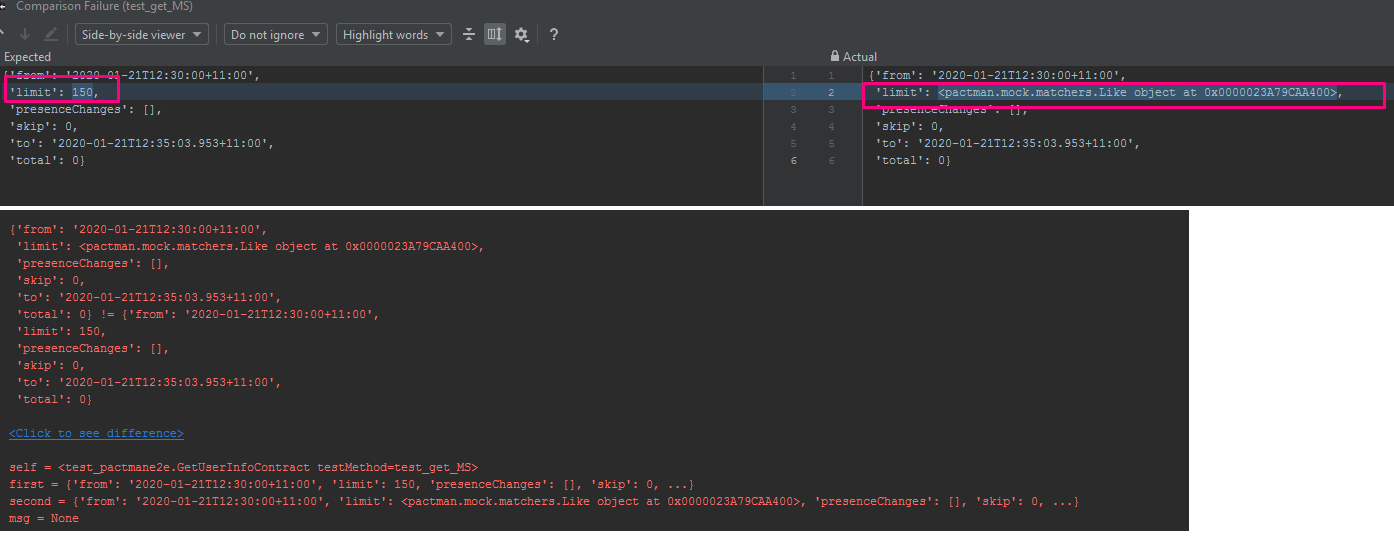Issue with 'Like' Matcher · Issue #78 · reecetech/pactman · GitHub
