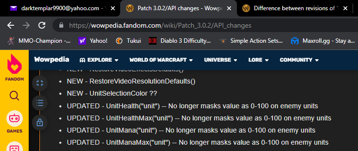 UnitHealth | UnitHealthMax API Returns incorrect values · Issue #273 · Stanzilla/WoWUIBugs · GitHub