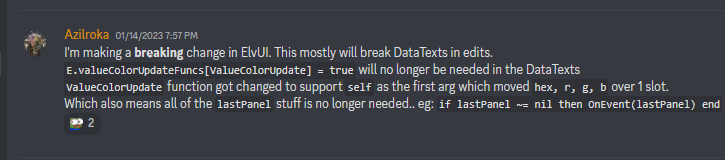 [Retail Bug Report] LUA Error after Update to Version 13.20 · Issue #767 · tukui-org/ElvUI · GitHub