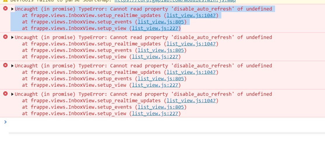 TypeError: Cannot read property 'disable_auto_refresh' of undefined · Issue #20579 · frappe ...