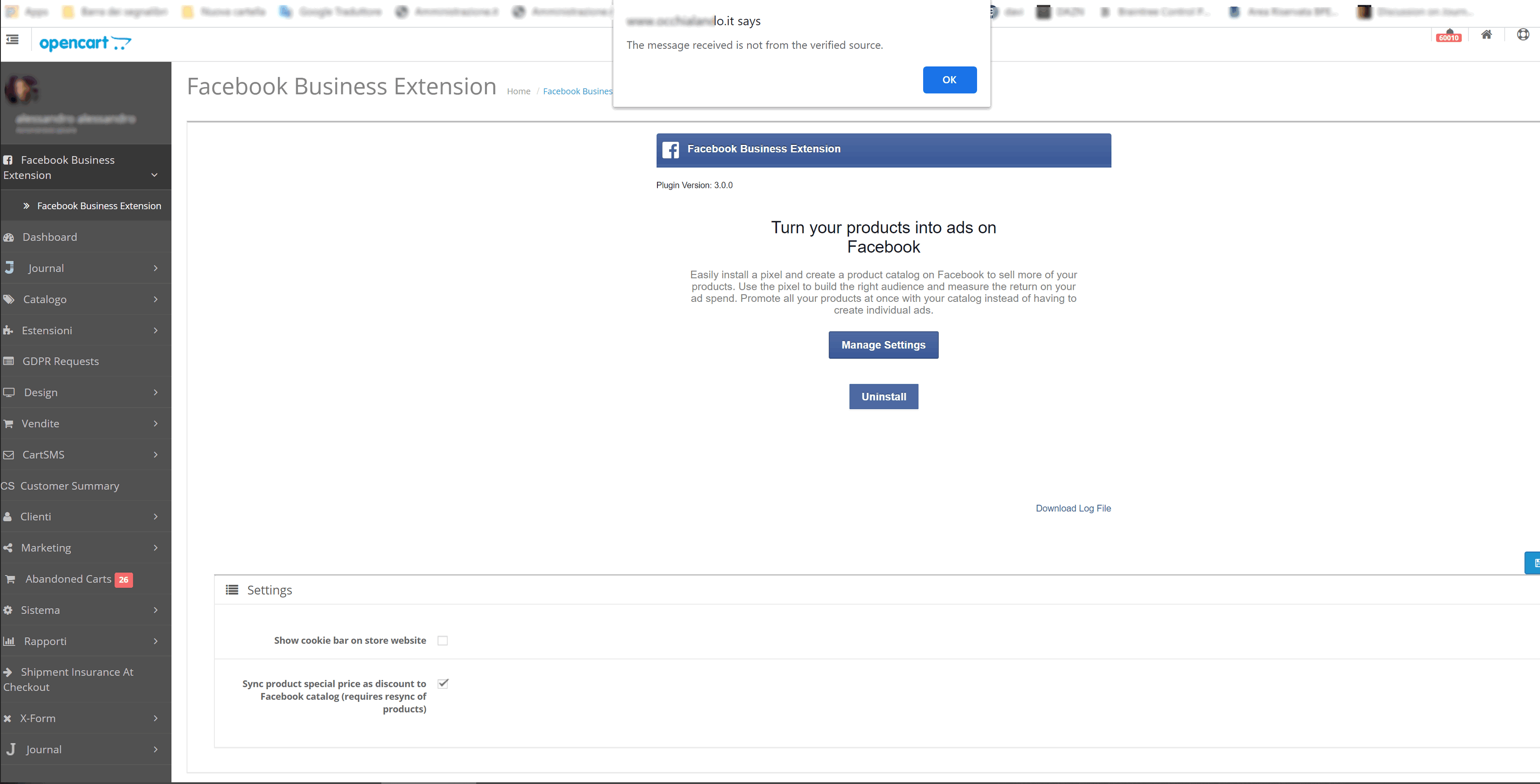 "The message received is not from the verified source." · Issue #396 ...