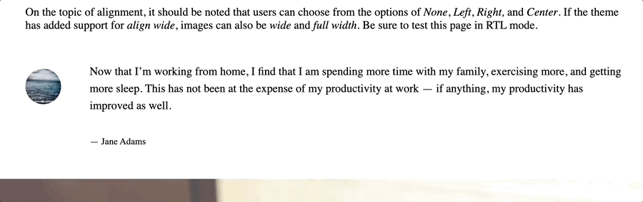 Image block: left and right alignment shrinks image because of the extra margin · Issue #39673 ...