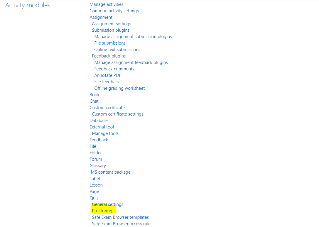 Error: Exception: Class 'quizaccess_proctoring\quiz_settings' not found · Issue #30 · eLearning ...