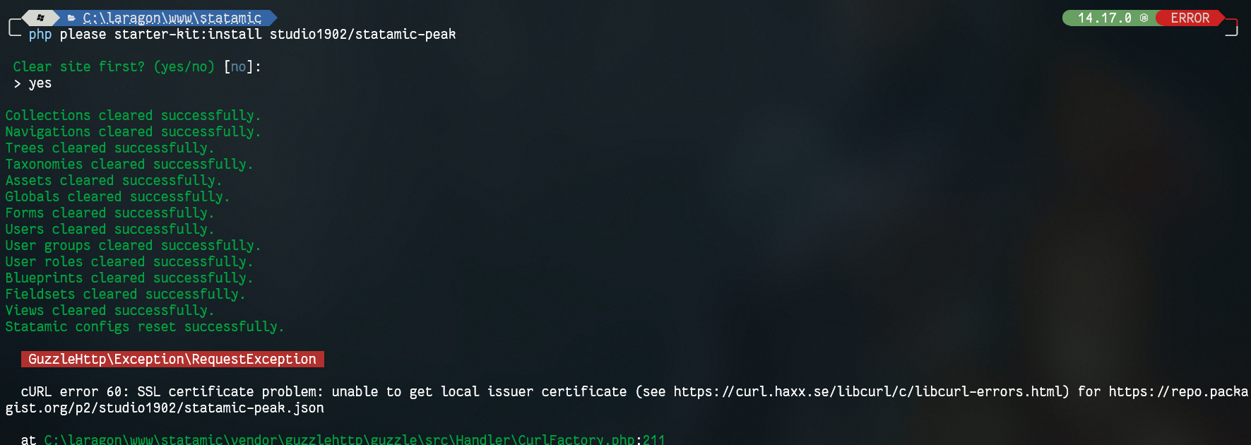 404 on packagist · Issue #147 · studio1902/statamic-peak · GitHub