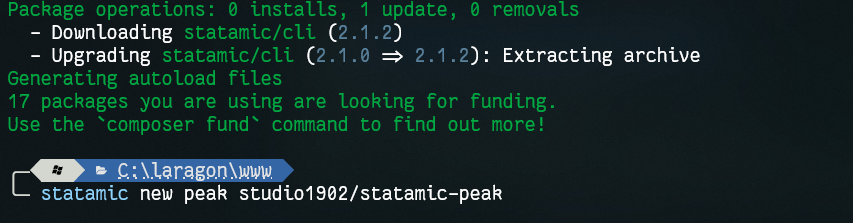 404 on packagist · Issue #147 · studio1902/statamic-peak · GitHub
