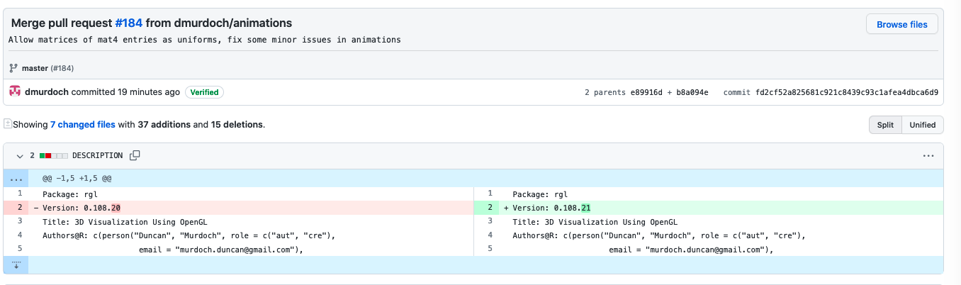 Git history window shows wrong (inverted) colors for merge diff · Issue #10150 · rstudio/rstudio ...